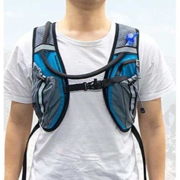 Bags | Blue Hydration Vest Backpack Small Hydration Vest Pack With ...